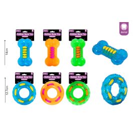 Smart Choice Rubber Ring Dog Toy 3 Assorted Colours